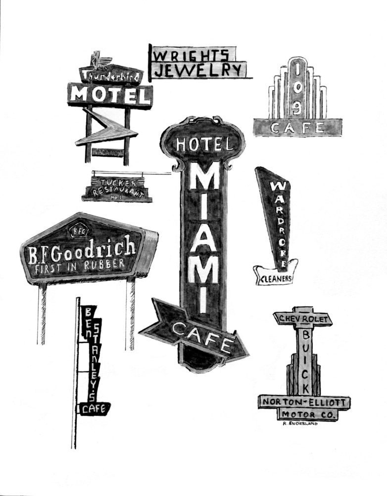 Miami Signage Collage – Ron Enderland Art